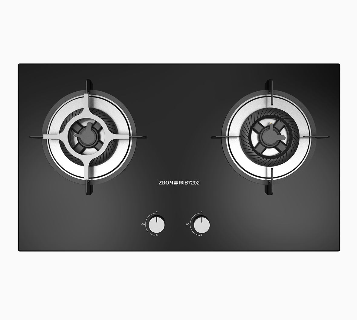 JZ（T/Y)-B7202 玻璃面板双眼灶具 - 厨房电器详情-志邦家居