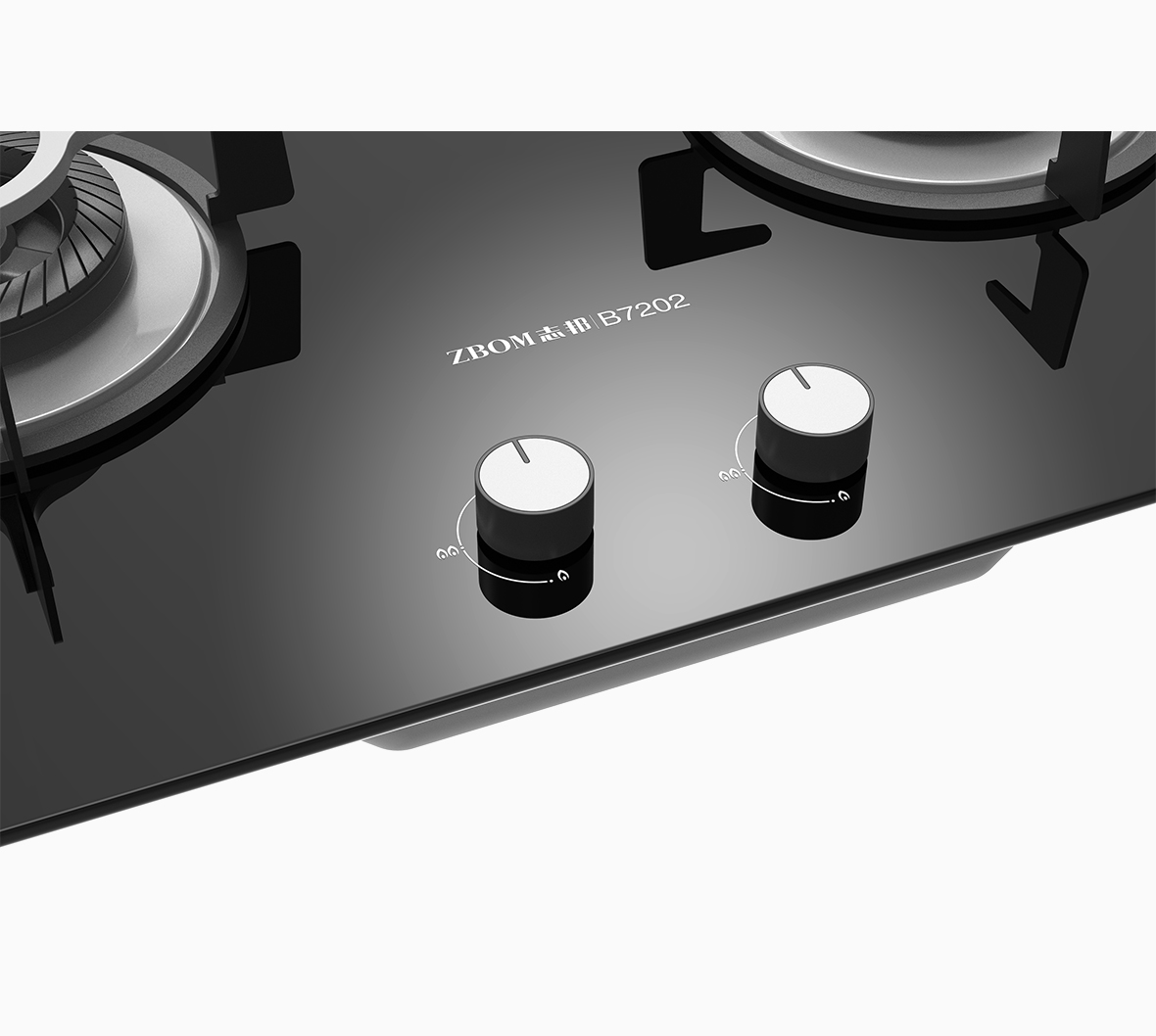 JZ（T/Y)-B7202 玻璃面板双眼灶具 - 厨房电器详情-志邦家居