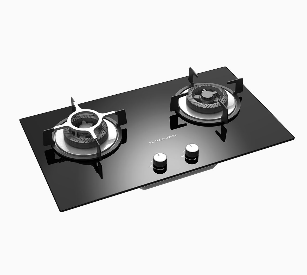 JZ（T/Y)-B7202 玻璃面板双眼灶具 - 厨房电器详情-志邦家居